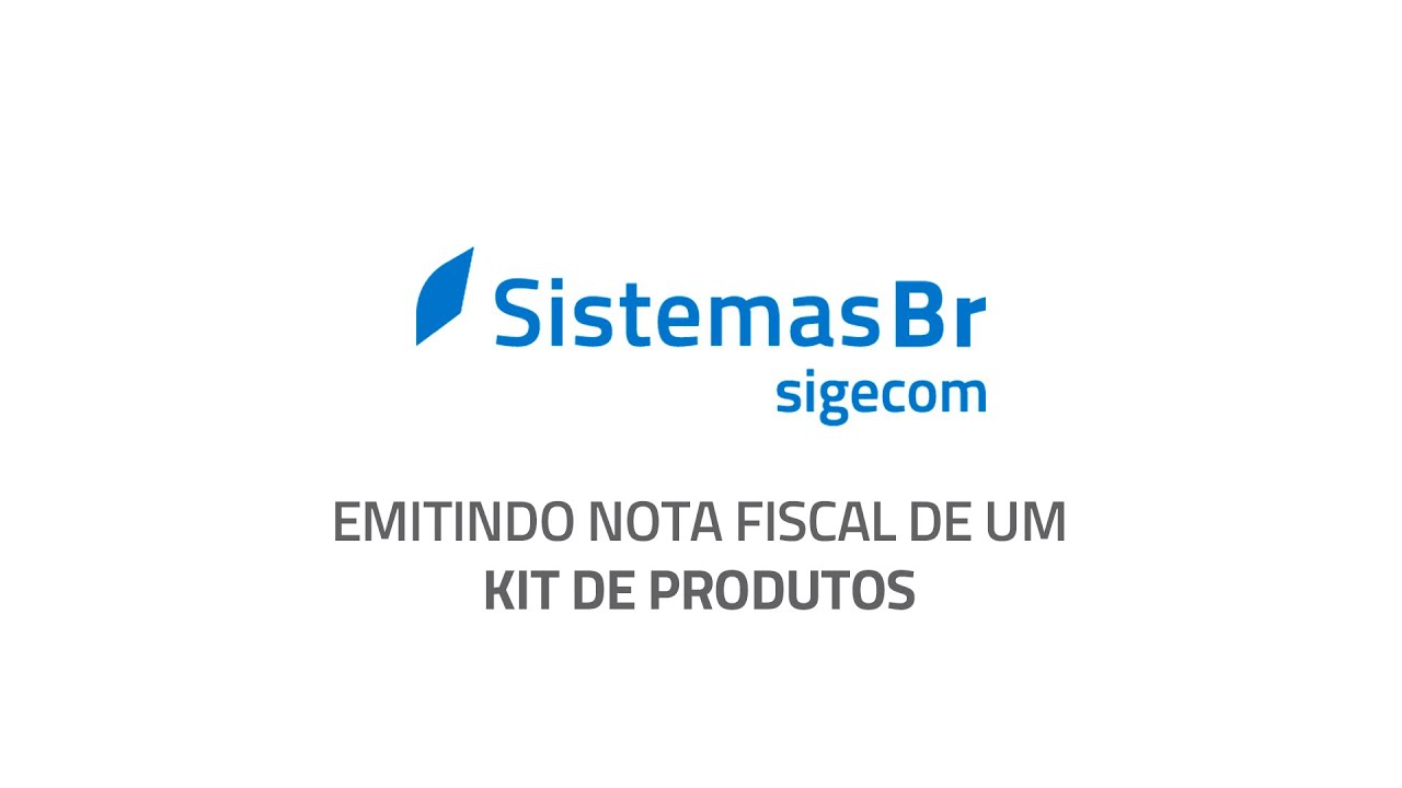 Emissão de documento fiscal de um kit de produto - YouTube