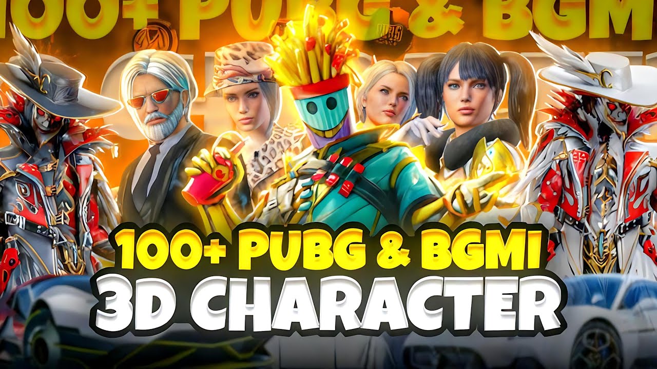 100+ ULTRAHDR Pubg/Bgmi Characters PNG Pack🔥 | PNG Pack For Thumbnail ...