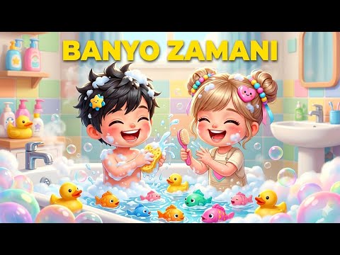 Banyo Şarkısı | Köpüklerle Eğlence! 🚿 Mimi ile Lila Çocuk Şarkıları