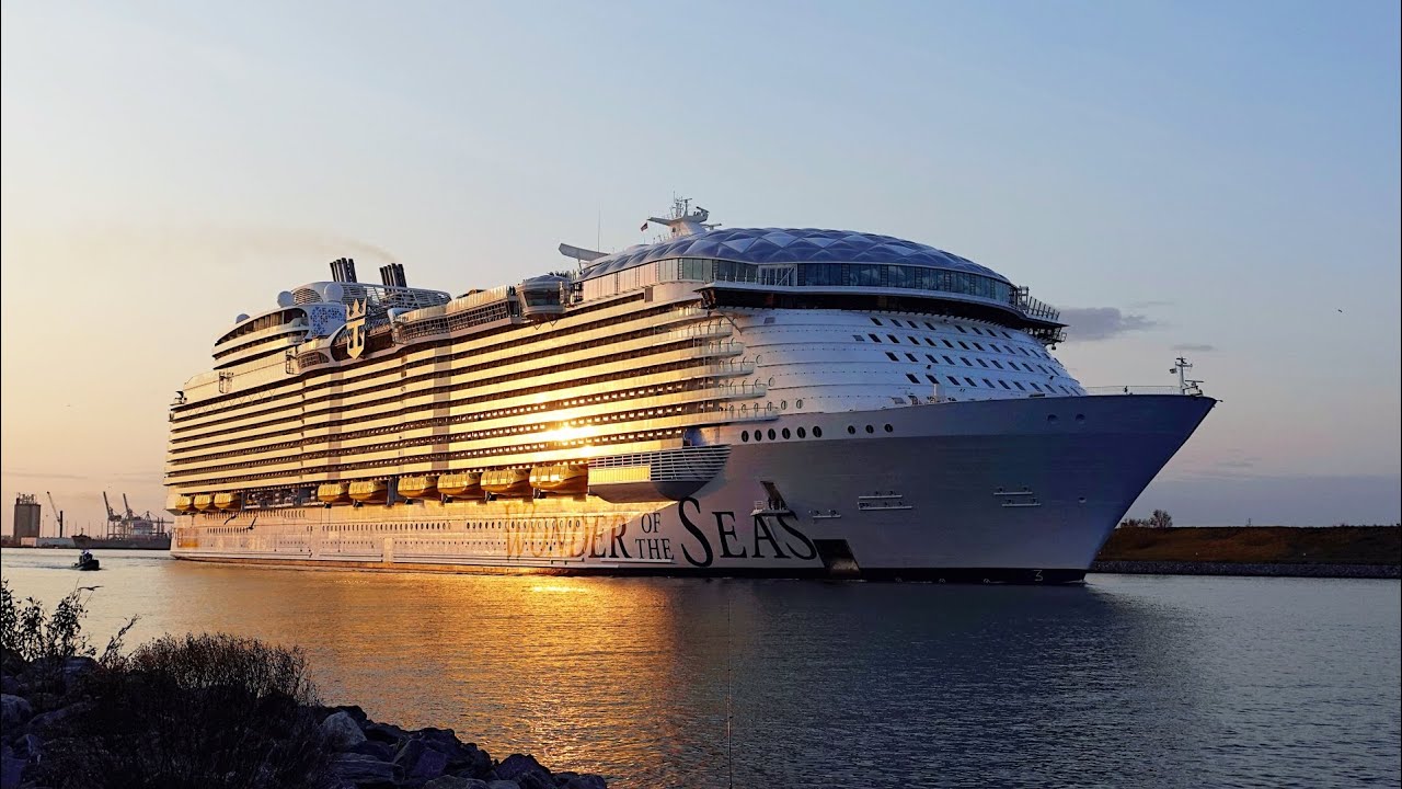 Wonder Of The Seas Sets Sail From Port Canaveral Youtube