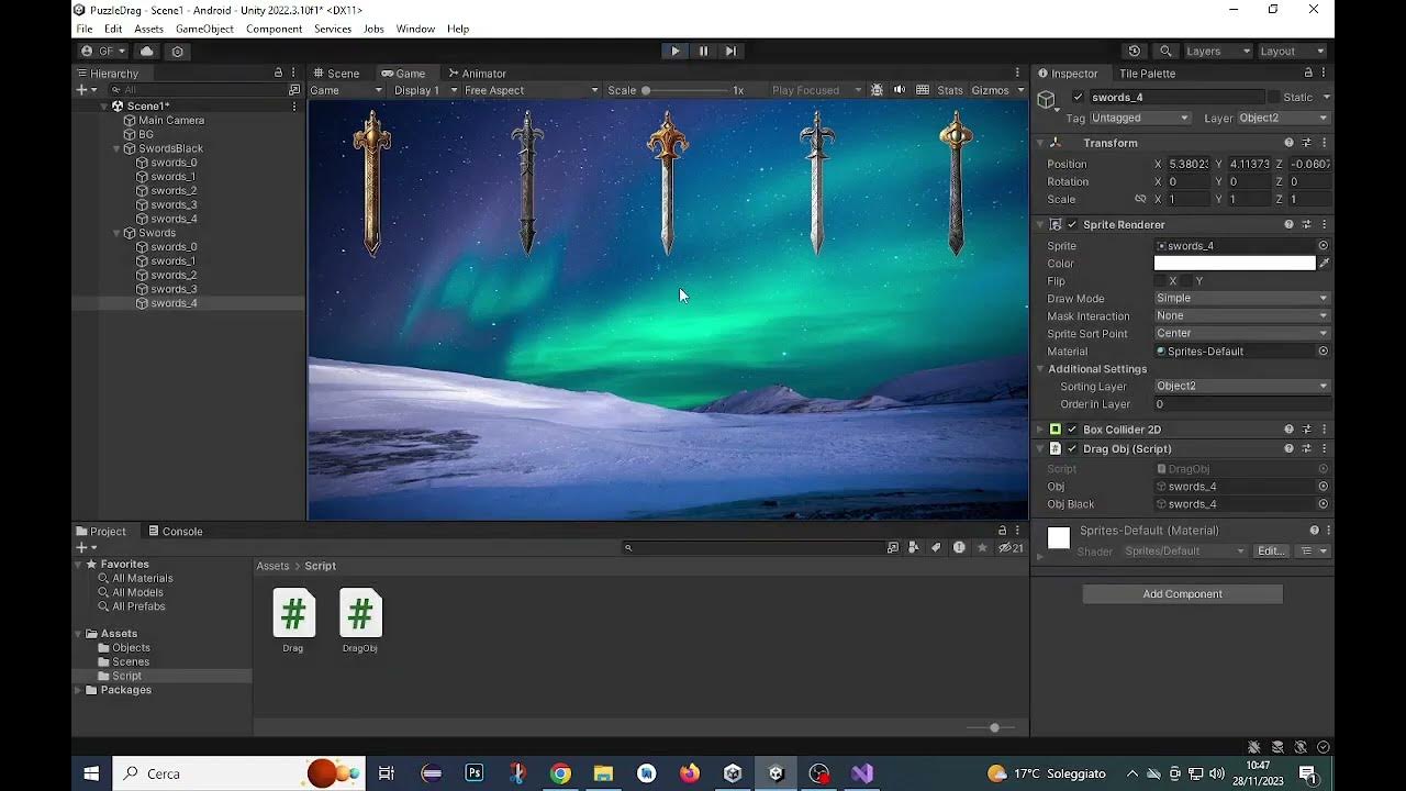 Puzzle Drag and Drop Unity 2D for Mobile and Desktop - YouTube