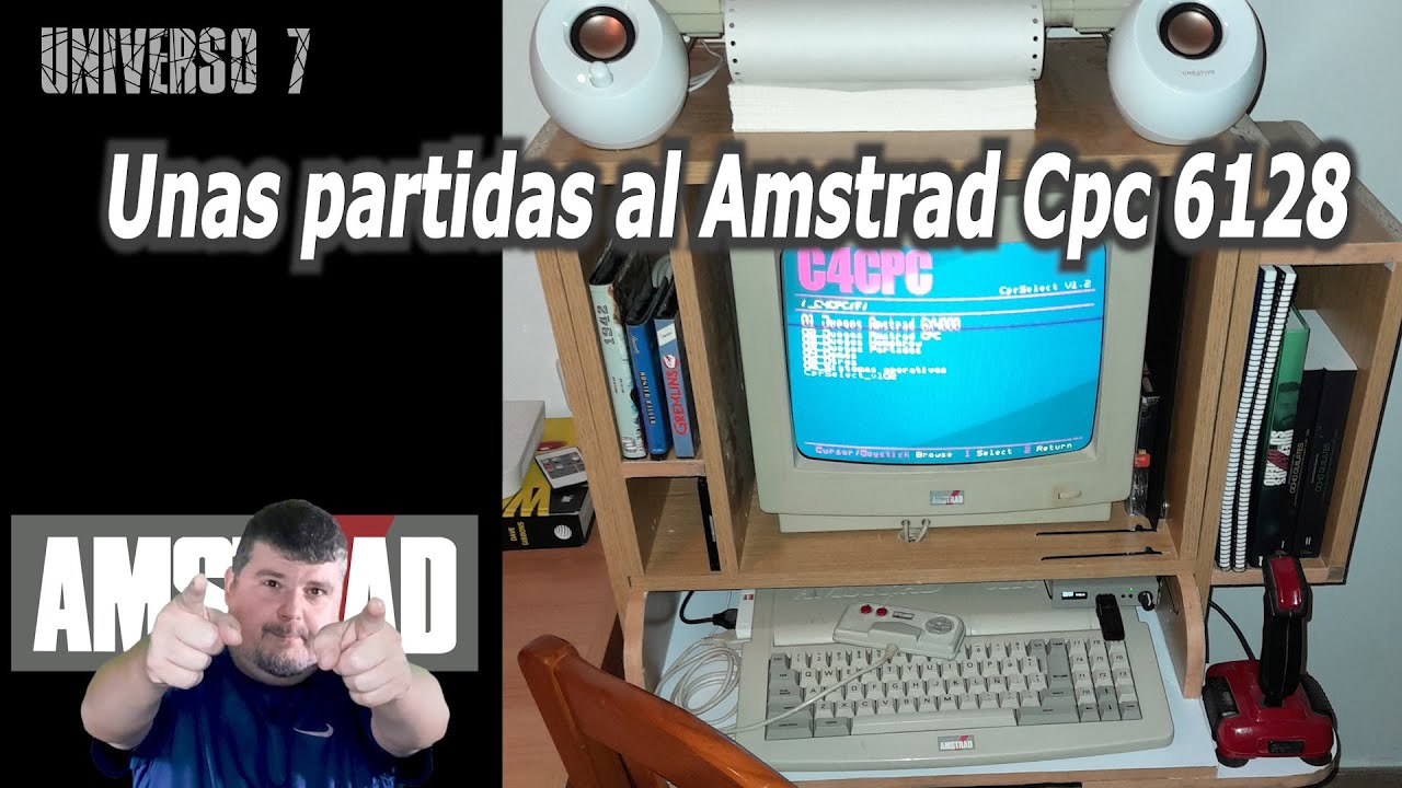 Enseñando mi Amstrad Cpc 6128 plus (y echamos unas partidas) - YouTube