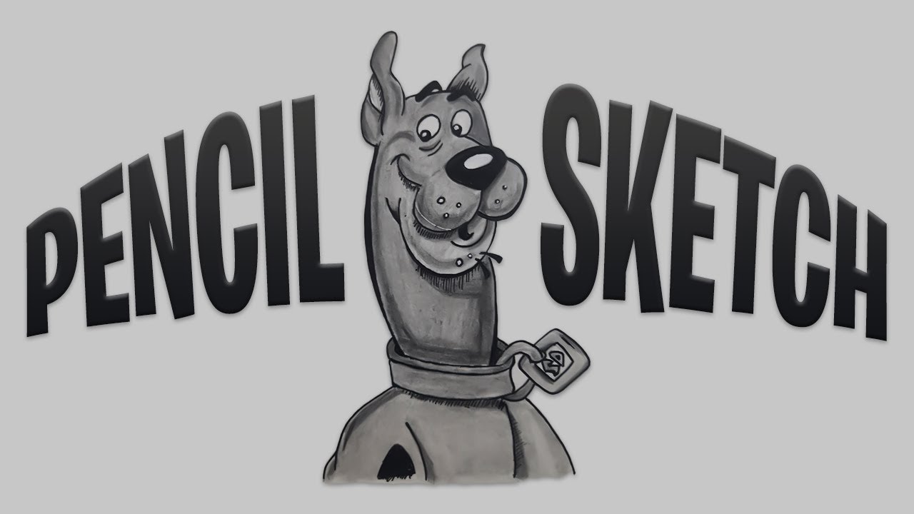 SCOOBY DOO Pencil Sketch | Drawing Timelapse | Cartoon | Draw Corn ...