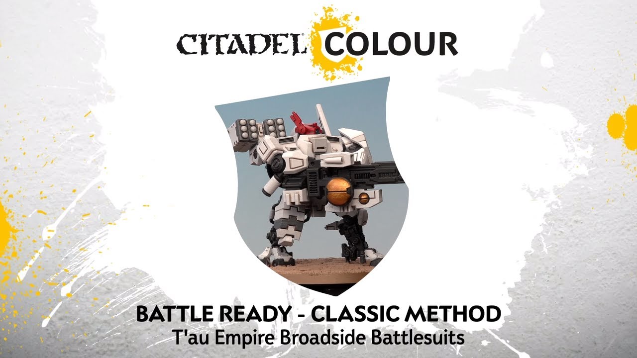 How to Paint: T'au Empire Broadside Battlesuits – Classic Method - YouTube