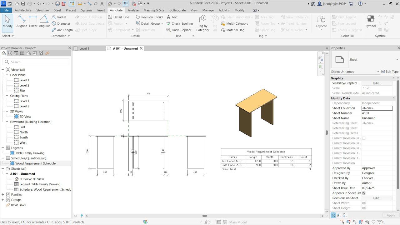 Revit Class: Create a Revit Family and the Schedule of Nested Families ...