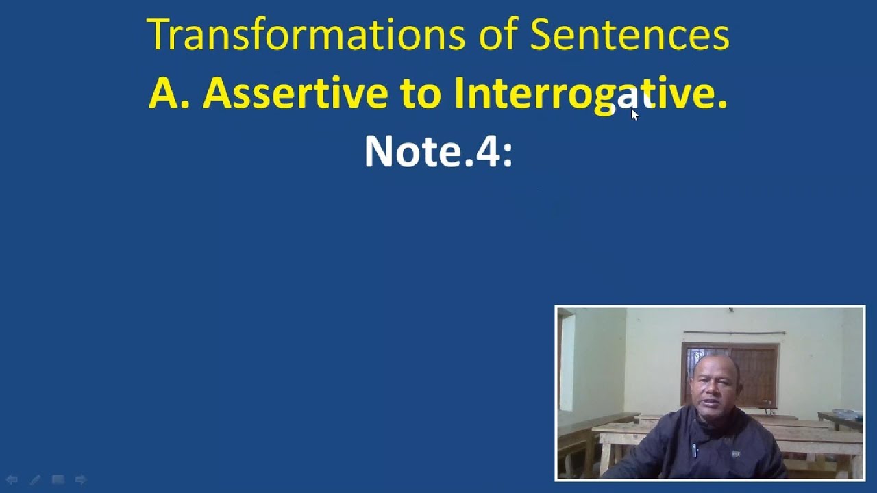 Assertive to Interrogative (Changing Sentence) - YouTube