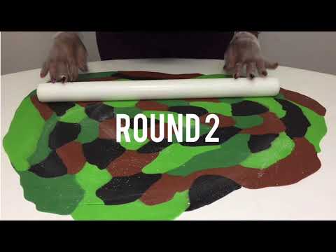 Camouflage Fondant Tutorial - YouTube