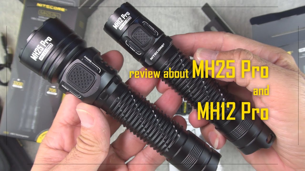Nitecore MH25 Pro and MH12 Pro - Unbox & Test - Sirio Review - YouTube