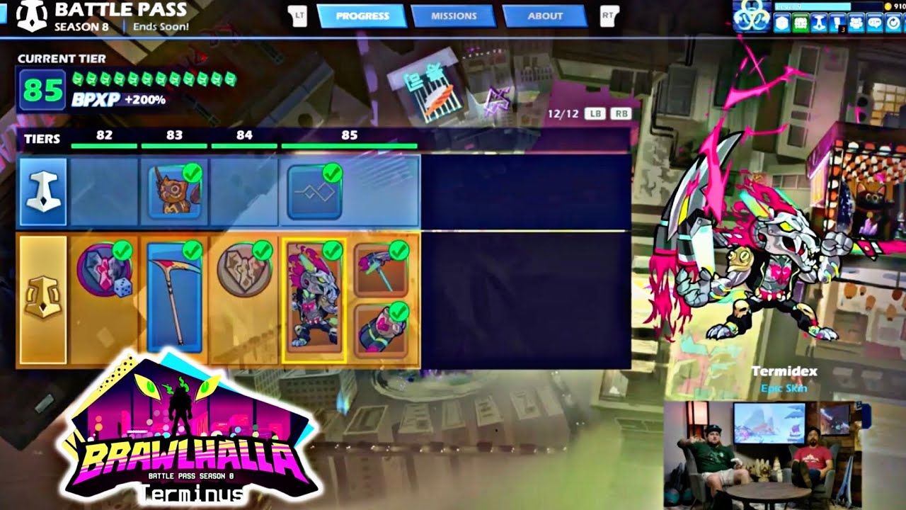 THE FINAL BRAWLHALLA BATTLE PASS SEASON 8 REVEAL TRACK SHOWN BACK TO ...