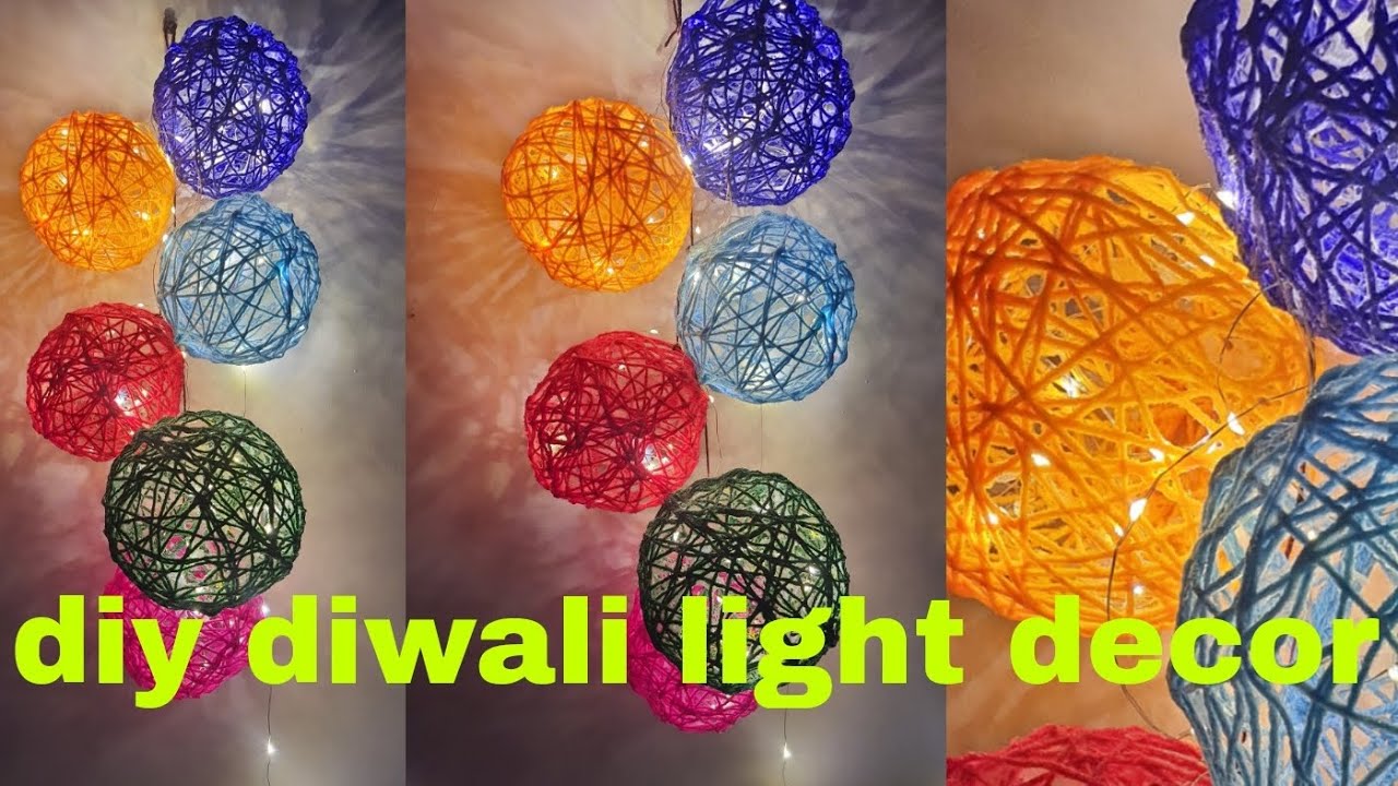diy diwali light decor -easy tutorial #diy #diycrafts #diwali # ...