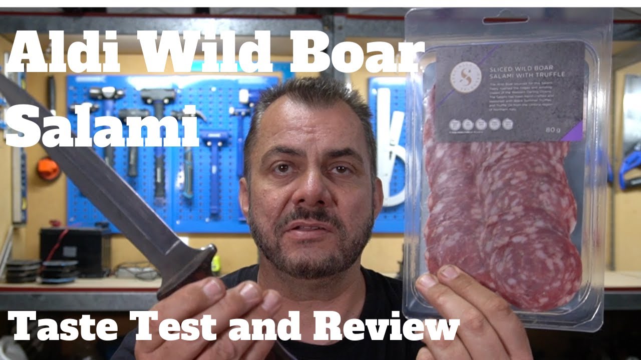 Aldi Wild Boar Salami with Truffle Review and Taste Test - YouTube