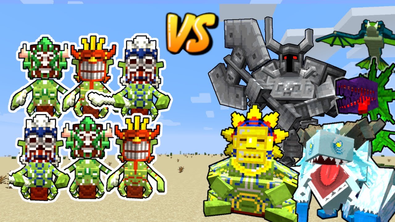 Barakoana VS Mowzie's Mobs in Minecraft - YouTube