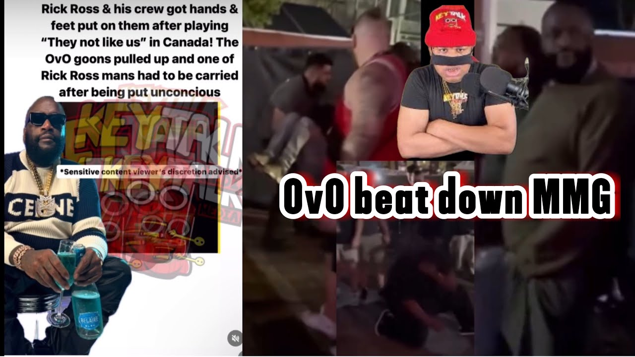 Rick Ross & his CREW JUMPED in Canada by Drake OvO Goons after playing ...