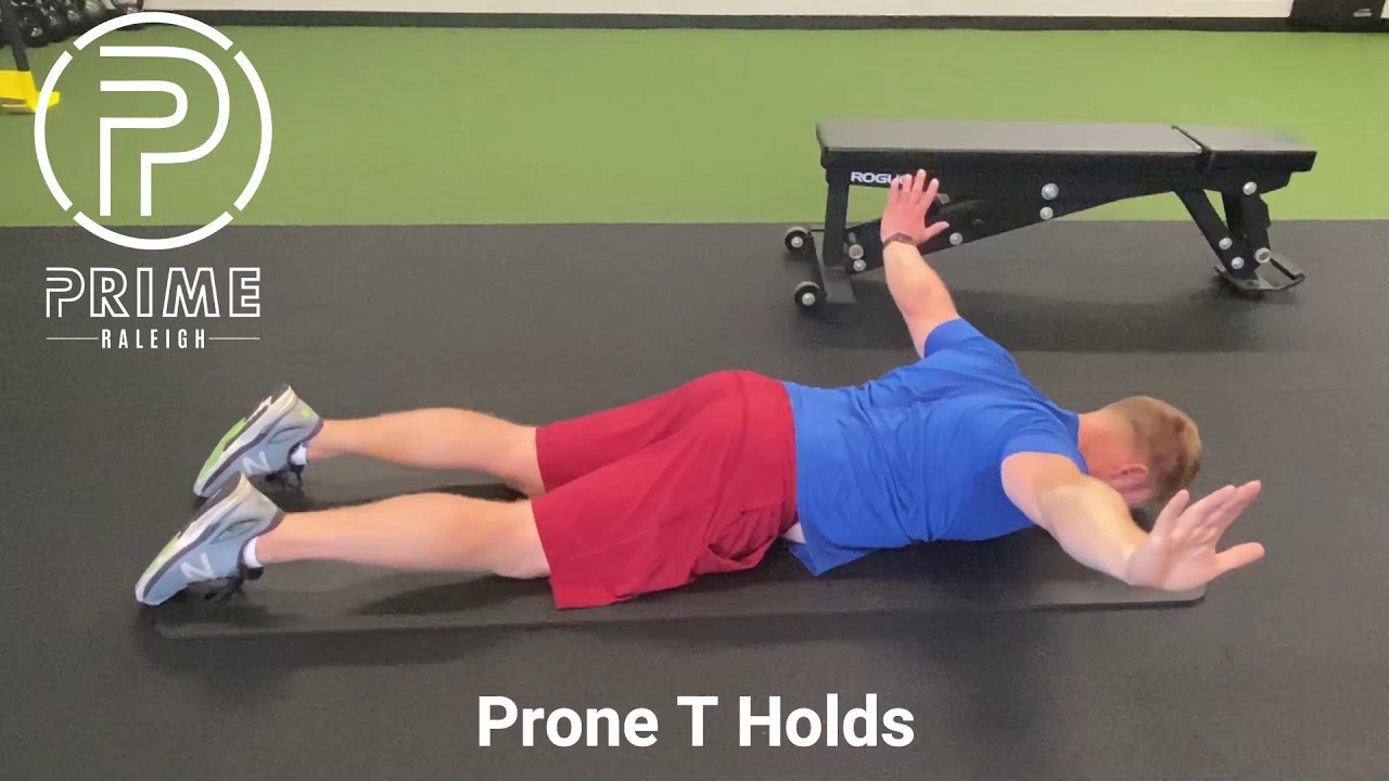 Prone T Holds - YouTube