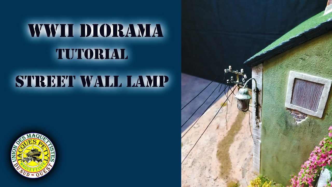 tutorial street wall lamp step-by-step 1/35 - YouTube