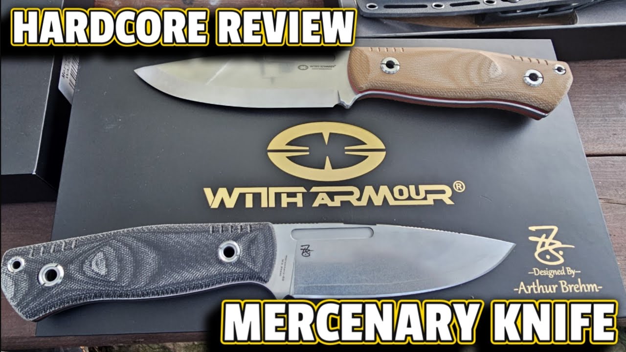 🇩🇪 WithArmour Mercenary Knife 🇨🇳 Hardcore Review! Bushcraft + SurvivalMesser Waldmeister Design ...
