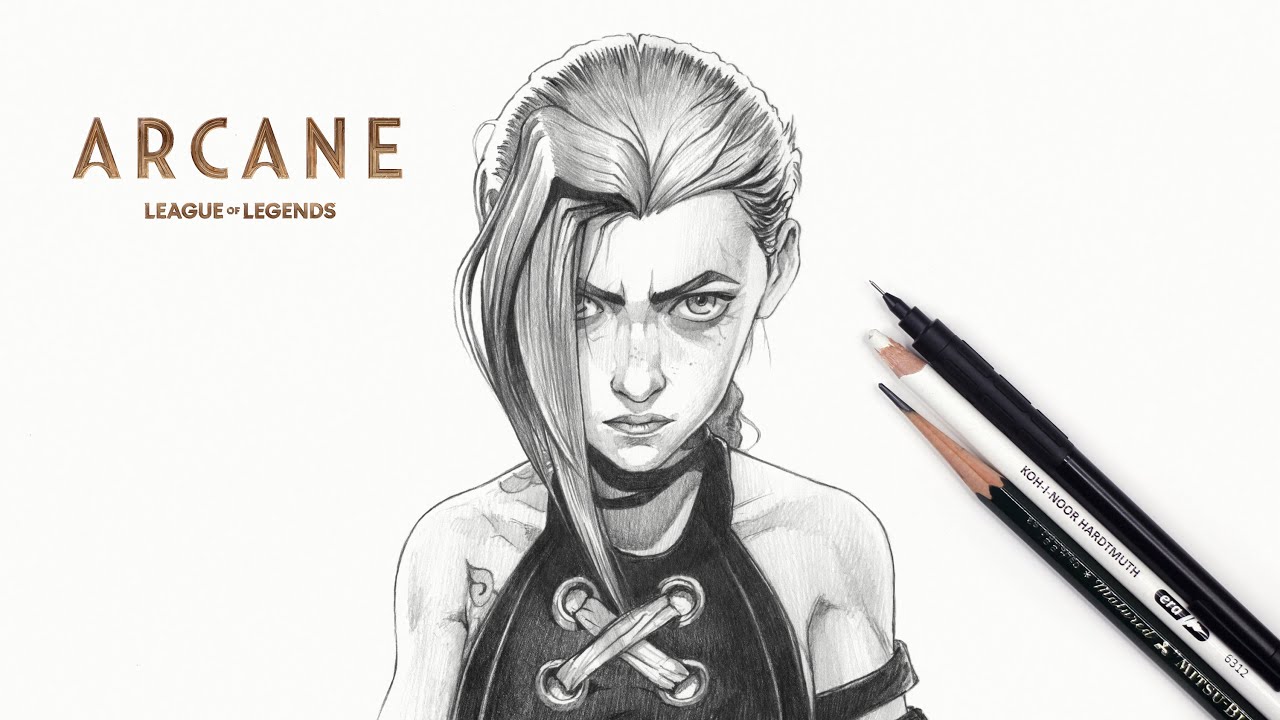 How to draw Jinx | ARCANE Season 2 | Jinx - YouTube