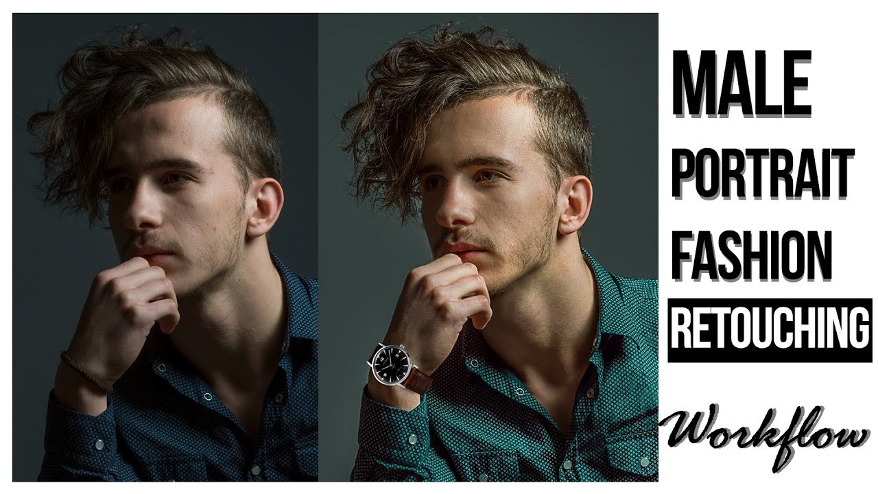 MALE PORTRAIT FASHION RETOUCH - Photoshop | SOULART MIRAGE - YouTube