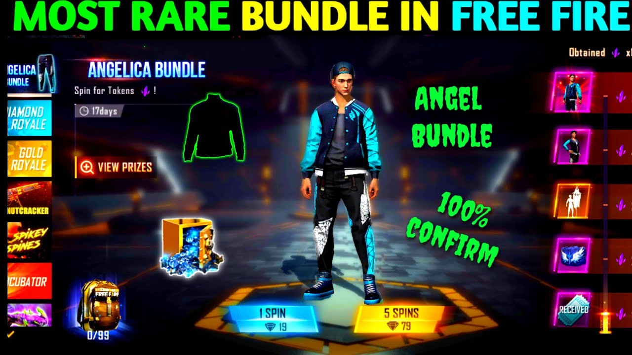 Free fire most rare angel bundle is back | male angel pant free fire ...