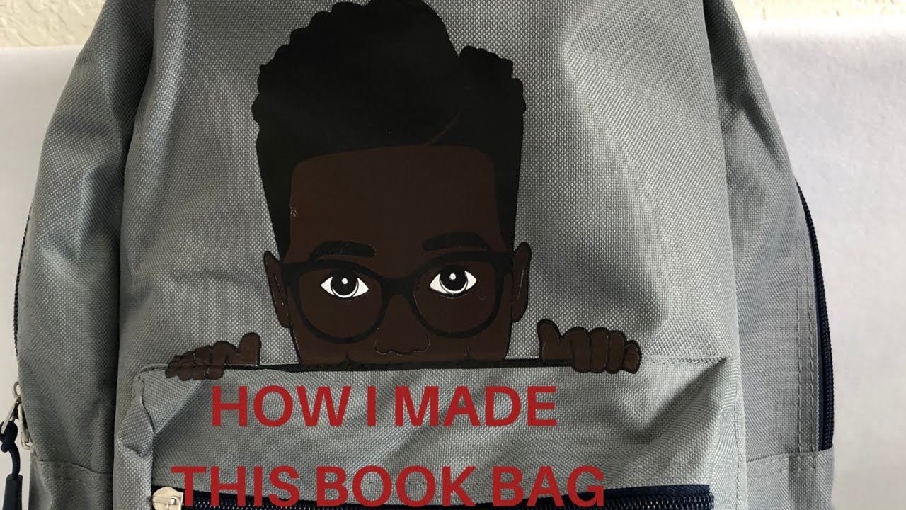 DIY Personalized Book Bag with HTV - YouTube