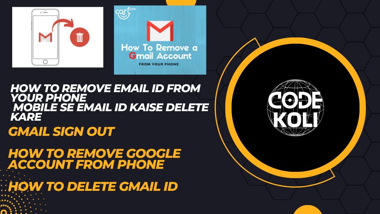 How to Remove Email ID from Your Phone || Mobile se Email Id kaise ...