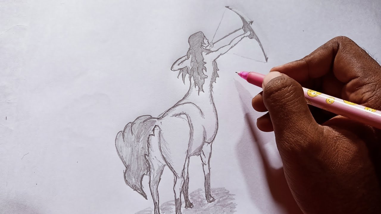 Centaur | Simple drawing | Narnia - YouTube