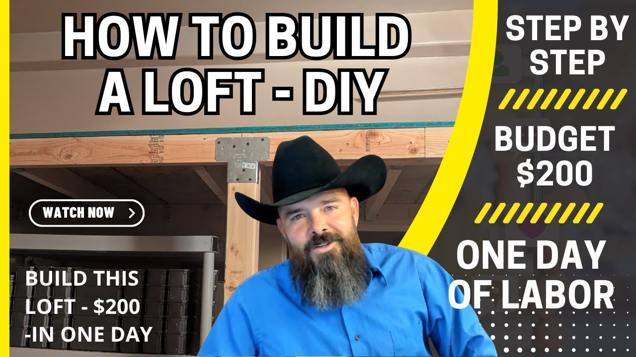 $200 DIY Loft Build - How To Build A Loft For $200 In One Day! - YouTube