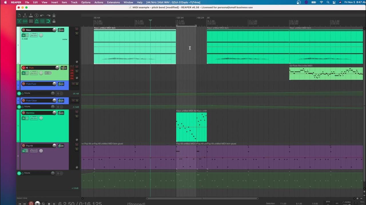Module 10 video 7 adding or removing a section - cropping to a time selection (Reaper) - YouTube