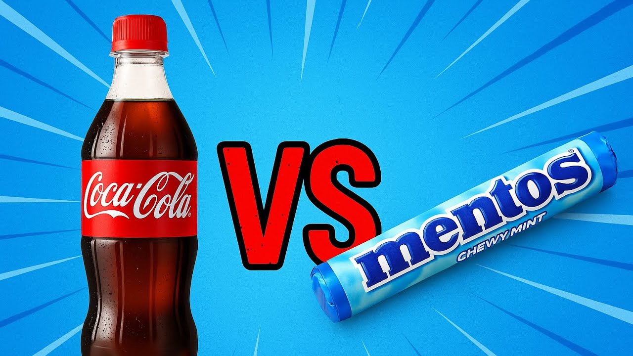 Coca cola vs mentos experiment gone wrong #viralvideo - YouTube
