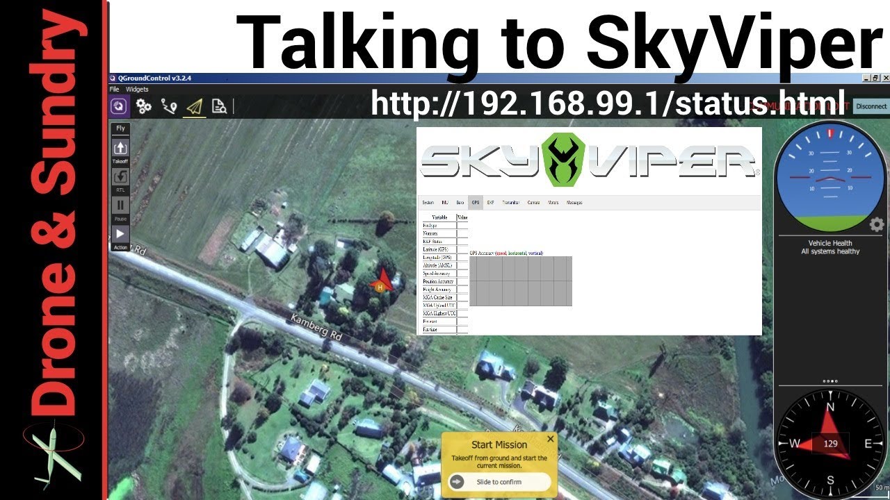 How to connect the SkyViper V2450 GPS browser based Ardupilot ...
