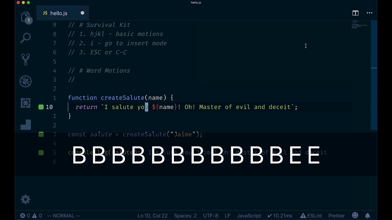 Moving Word by Word with Word Motions - YouTube