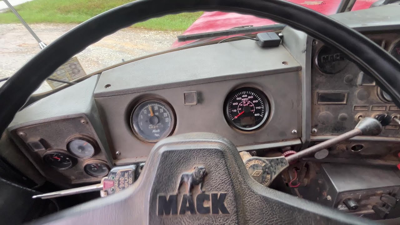 1986 Mack GPS Speedometer installation - YouTube