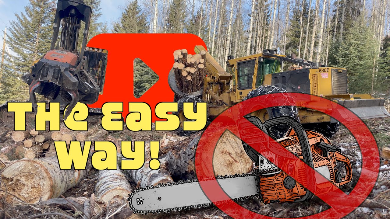 Put away your chainsaw! Cut and move wood the easy way for 24 minutes ...
