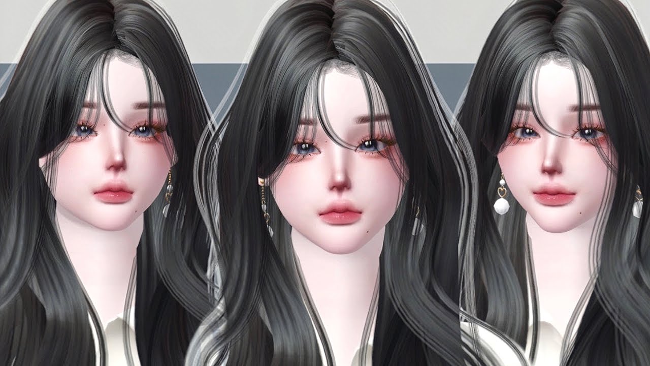 Korean ulzzang girl face tutorial zepeto💙 |ZEPETO Face Tutorial| - YouTube
