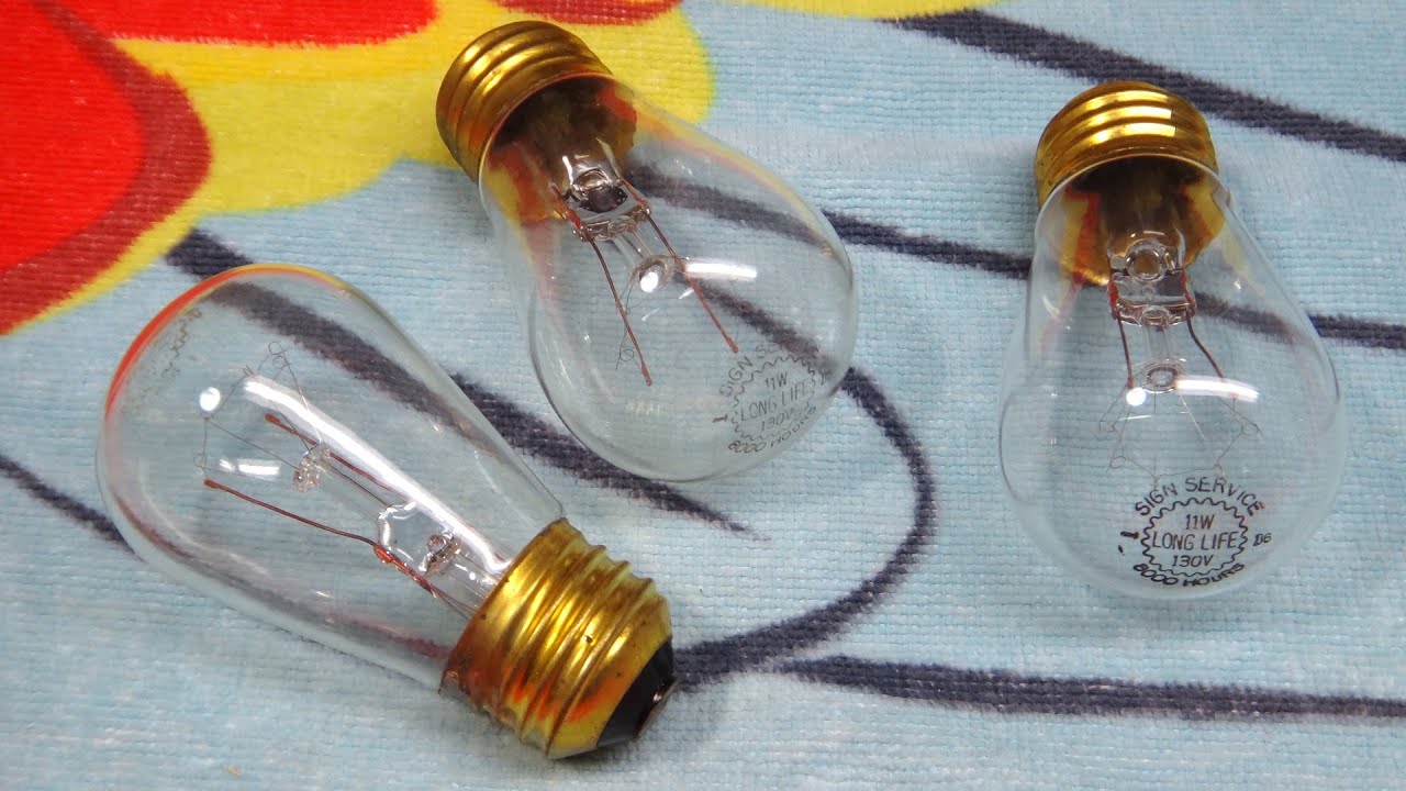 Guaranteed 11watt S14 Clear Incandescent Sign Light Bulb - YouTube