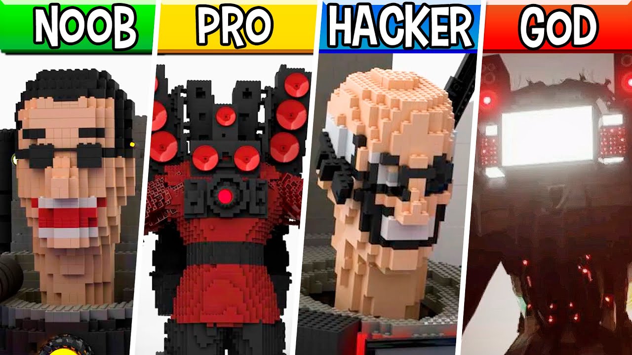 LEGO ALL Characters in Skibidi Toilet (Collection #14) : Noob, Pro ...