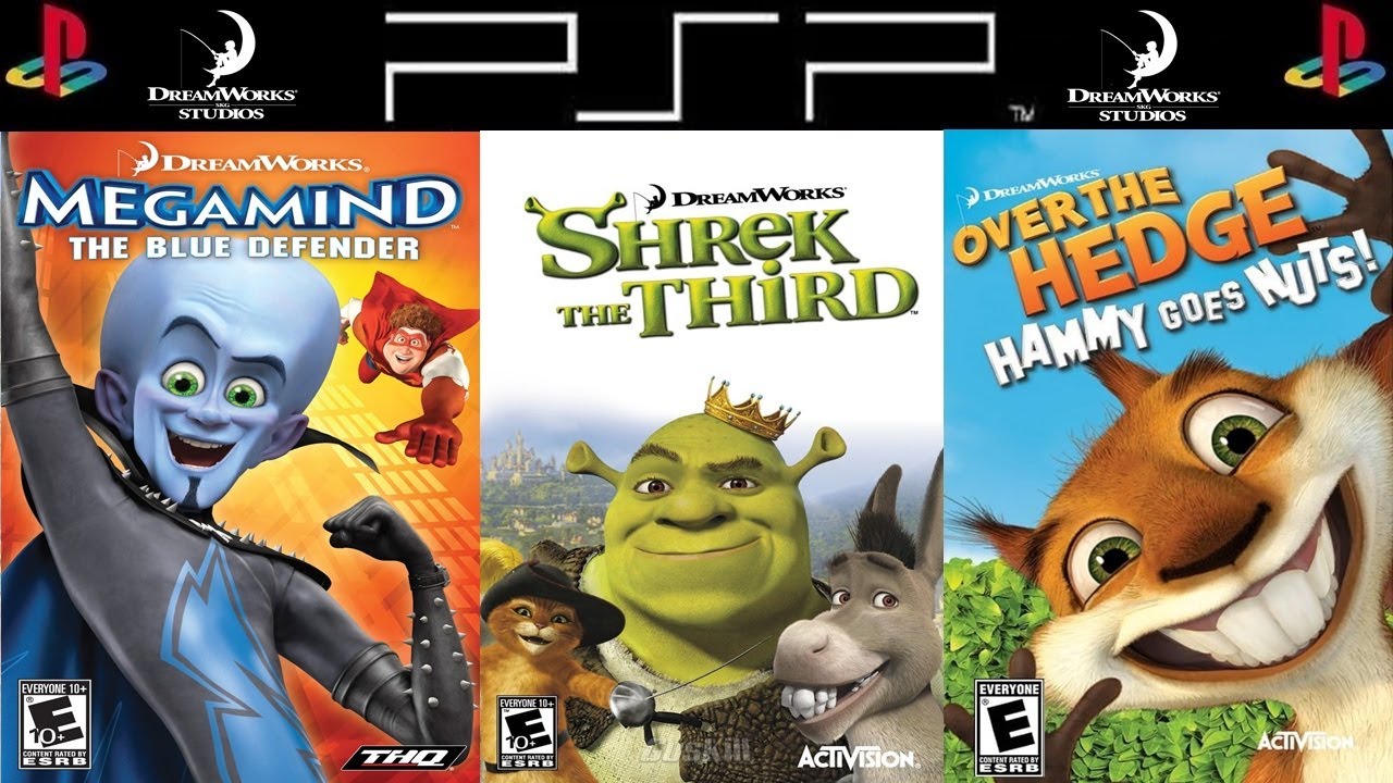 All Dreamworks Games on PSP - YouTube