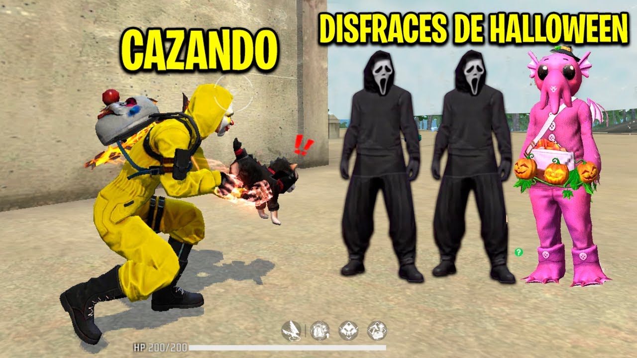 CAZANDO LOS MEJORES DISFRACES 🎃 FREE FIRE *halloween* - YouTube