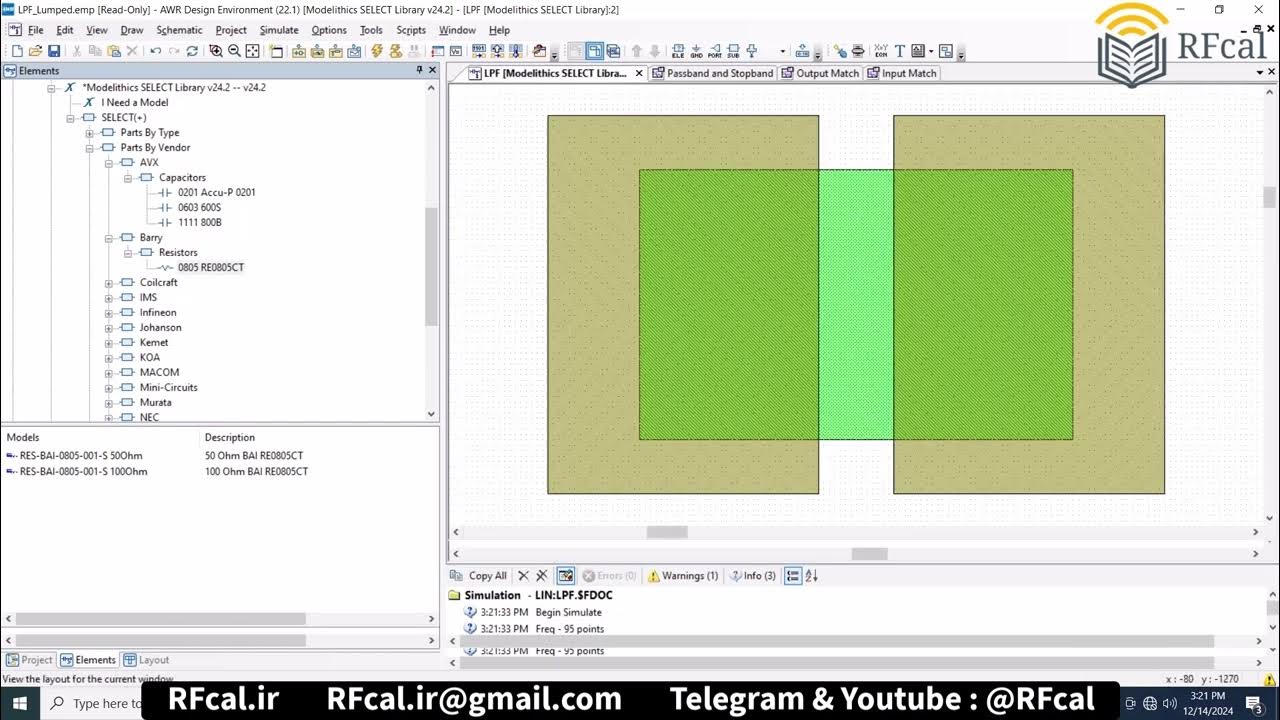 Modelithics SELECT Library for AWR V24 2 - YouTube