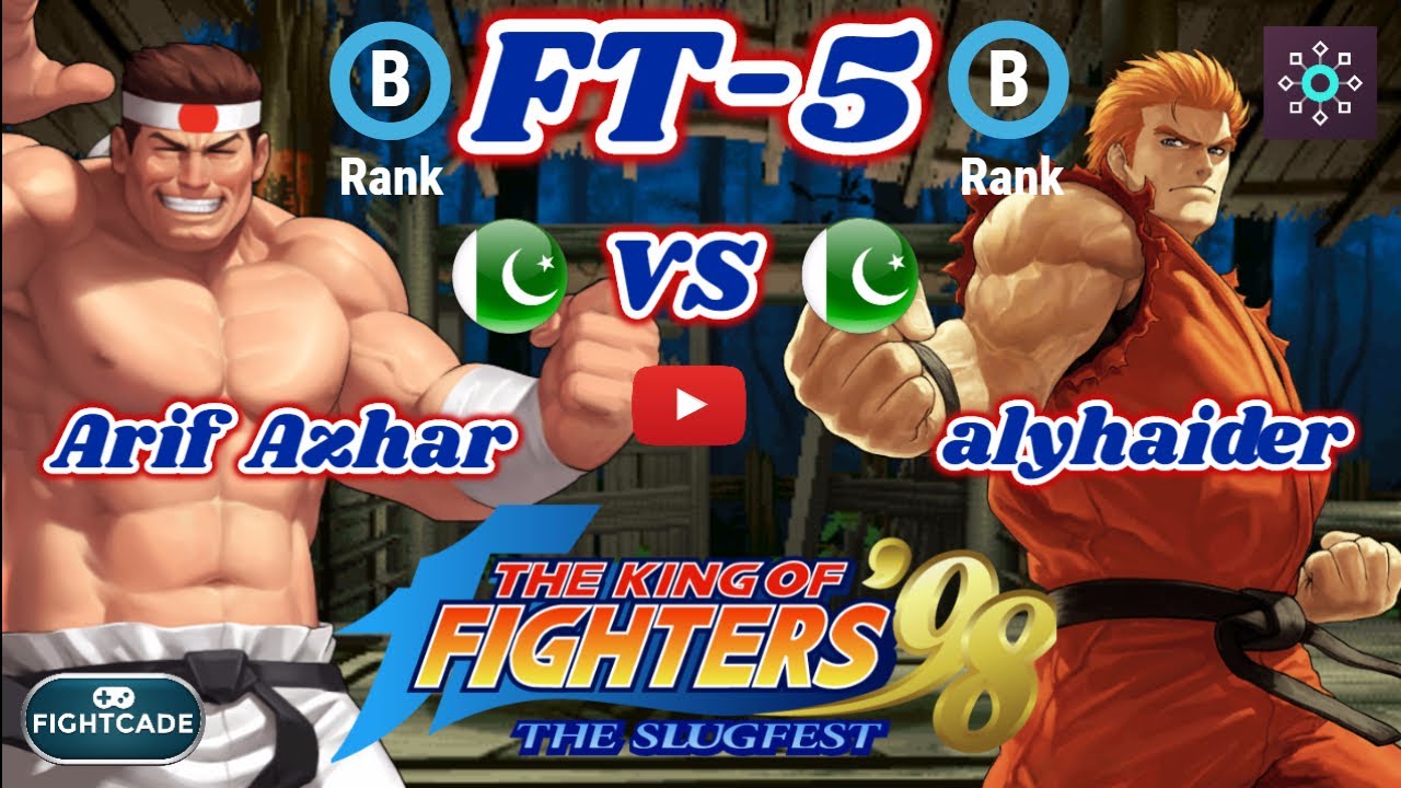 Arif Azhar [PAK🇵🇰] vs alyhaider [PAK🇵🇰] [FT-5] | The king of fighter 98 ...