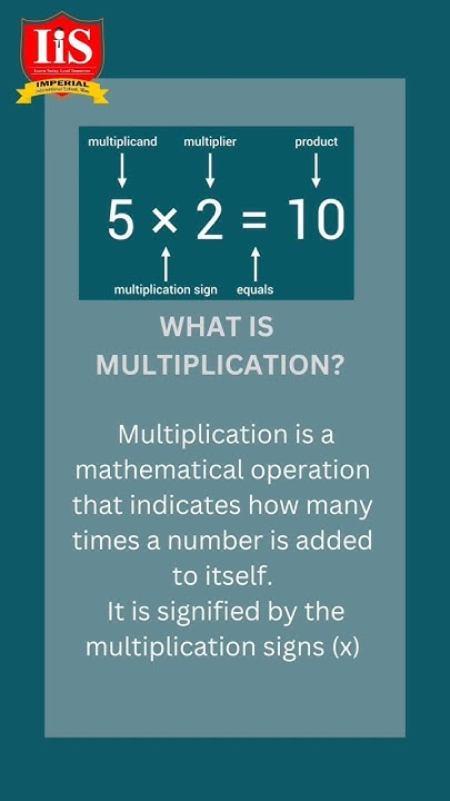 WHAT IS MULTIPLICATION? - YouTube
