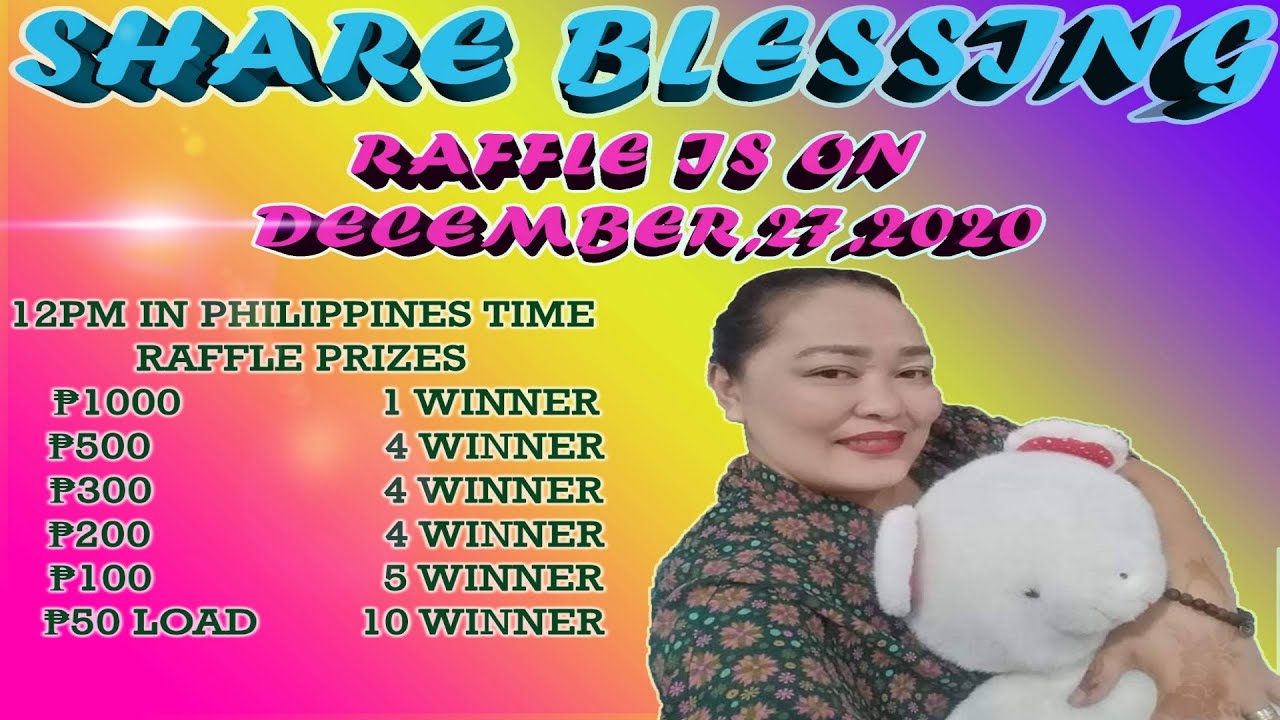RAFFLE DRAW DATE - YouTube