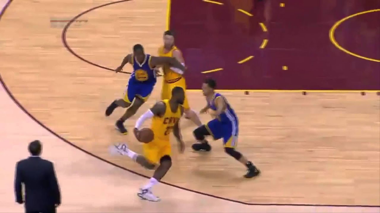 Lebron James One Handed Dunk vs Warriors(Chris Smoove Dunk Music) - YouTube