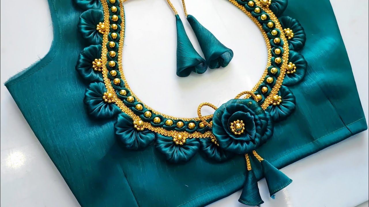 Model Blouse Design Back Neak Design | Blouse Model Cutting And ...