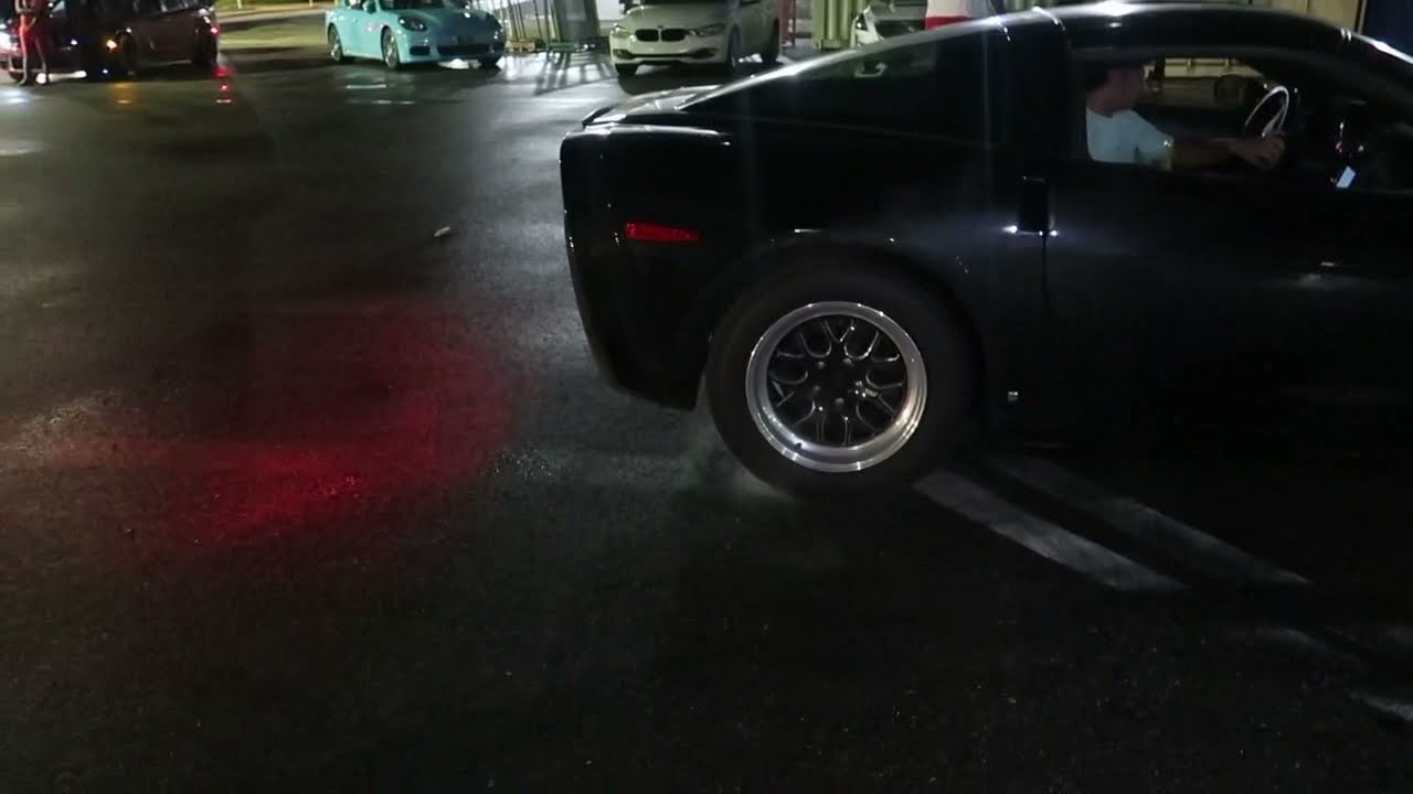C6 corvette on slicks burnout shooting flames 🔥🔥🔥 - YouTube