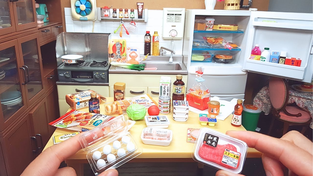 🍎 Unboxing Full Set Re-Ment Miniature Food Set: Supermarket (2023 ...