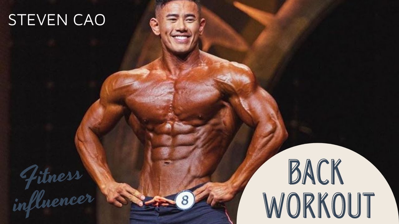 Steven Cao Back workout at home by Steven Cao | steven cao olympia ...