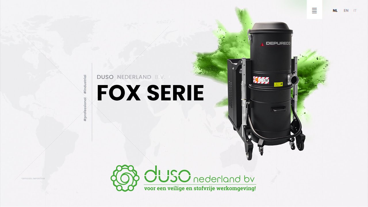 Depureco FOX-serie | Industriële stofzuigers voor grof tot middelgrof ...