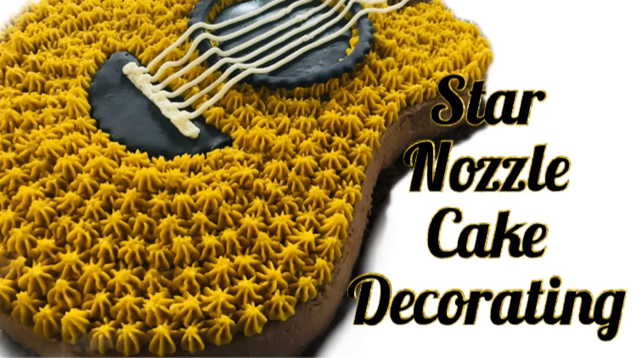 How to decorate a cake with Star Nozzle - YouTube