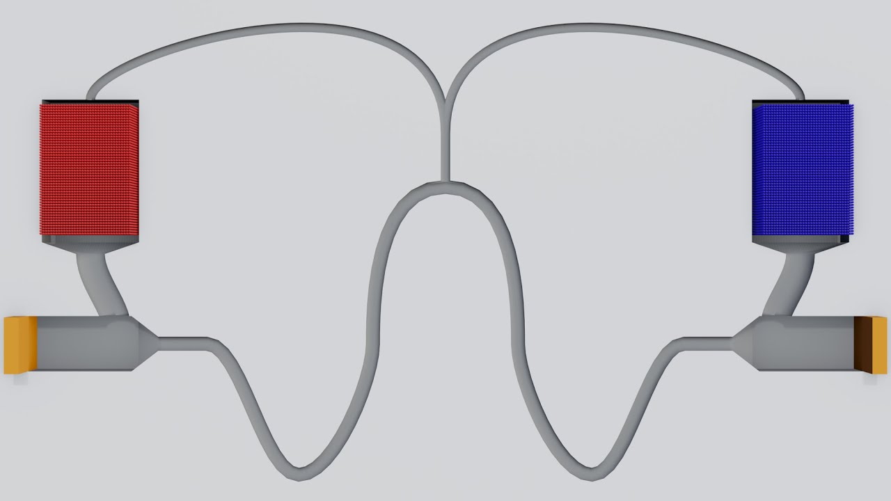 Particle Simulation #45 : Move Like Fluid Simulation - YouTube